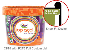 P2 Paper Lids | Visstun® Cups & Containers